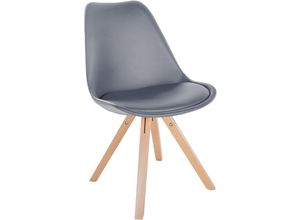 4251756485672 - Stuhl Sofia Mit Kunstlederbezug Und Hochwertiger Polsterung I Besucherstuhl Mit Robustem 4-Fuß Holzgestell