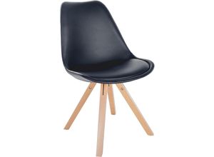 4251756485665 - Stuhl Sofia Mit Kunstlederbezug Und Hochwertiger Polsterung I Besucherstuhl Mit Robustem 4-Fuß Holzgestell