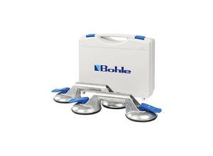 4010122110040 - Saugheber VERIBOR® BLUE LINE VE 2 Stk 2-Kopf-Alukörper mit Längsgriff Tragfähigkeit 60 kg Scheiben-Ø 120 mm ab 4 VE Bohle