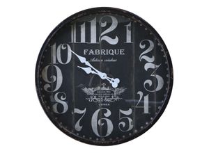 5712750329304 - Chic Antique Antike Wanduhr Fabrique Ø60 x H95cm antik schwarz