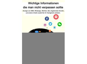 4066708323458 - TPFNet Smart Watch   Fitness Tracker IP67 - Android & IOS - Schwarz