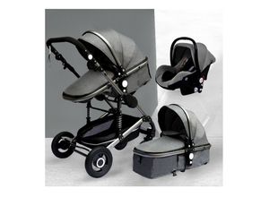 4066708477892 - Kombi-Kinderwagen 3in1 Set - Modell 2 Stoff - Khaki