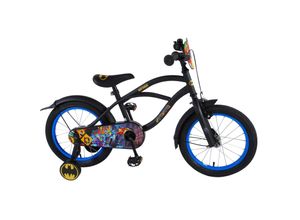 4066708728826 - TPFSports DC Batman Kinderfahrrad - Jungen - 16 Zoll - Rücktritt + Handbremse - Schwarz