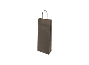 4251924707537 - Flaschentasche aus Papier 1 Flasche Außen-LxB 395 x 80 mm VE 300 Stk schwarz ab 10 VE