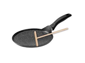 4020728156717 - Crêpepfanne STONELINE Pfannen Gr Ø 25 cm + Höhe 17 cm grau Crepepfanne Aluguss-Pfannen Pfanne Ø 25 cm Induktion mit Teigverteiler