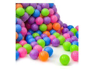 4057216032031 - Littletom - 100 Bällebadbälle 6 cm Bunte Bälle für Bällebad Spielbälle Babybälle Pastell - bunt