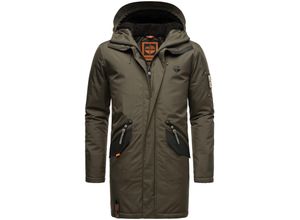 4059072453340 - STONE HARBOUR Herren Modischer Wintermantel Winterparka mit Teddyfell Futter Ragaan