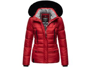 4059072453982 - NAVAHOO Damen Winterjacke Steppjacke mit Teddyfell & Kunstpelz Kapuze Loveleen