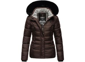 4059072454118 - NAVAHOO Damen Winterjacke Steppjacke mit Teddyfell & Kunstpelz Kapuze Loveleen