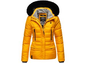 4059072454040 - NAVAHOO Damen Winterjacke Steppjacke mit Teddyfell & Kunstpelz Kapuze Loveleen