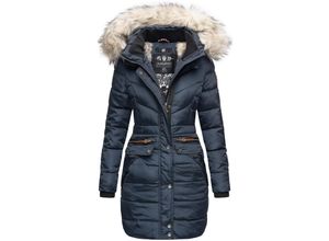 4059072426344 - NAVAHOO Damen Stylischer Steppmantel Winter Parka mit edlem Fellimitat Paula