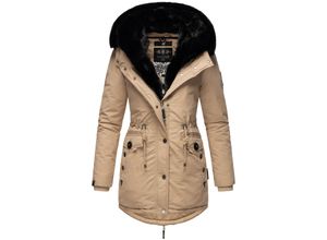 4059072754775 - NAVAHOO Damen Wintermantel Winterparka Gefüttert mit 2 Kunstpelz-Kapuzen Sweety Deluxe