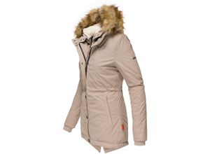 4059072315754 - MARIKOO Damen Edler Wintermantel Winterparka mit Kunstfellkapuze Akira