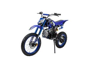 4056551022387 - Kinder-Crossbike JC125 Benzin-Kindermotorrad 125 ccm 17 14-Reifen 4-Takt-Motor 80 km h ab 8 J (Blau)