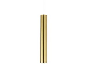 8021696259239 - Ideal Lux Lighting - Dekorative Slim Pendelleuchte Messing Sat GU10