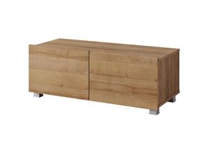 4066075078920 - Lomadox - Wohnzimmer tv Lowboard mit 2 Türen stehend oder hängend in Eiche Gold Nb CAIRNS-132 b h t ca 100 37 43 cm - braun