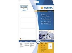 4008705045889 - Namens- und Textiletiketten Herma A4 889 x 338 mm selbstklebend weiß 160 Stück