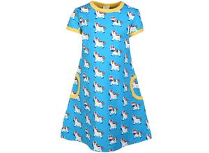 7333434026661 - Maxomorra - Kurzarmkleid TALES UNICORN in blau Gr86 92