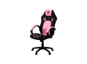 4056551044396 - ELITE Gaming-Stuhl EXODUS Armpolster 45-55cm Sitzhöhe extrabreite Sitzfläche Wippmechanik MG100 (Schwarz Pink)