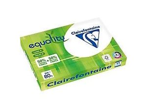 3329680150100 - Equality DIN A3 Druckerpapier Weiß 80 g m2 Glatt 500 Blatt