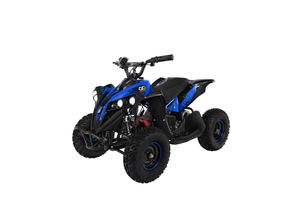 4056551050410 - Elektro-Kinderquad Reneblade Mini-Quad mit 1000 Watt Federung Scheibenbremsen drosselbar LEDs (Classic Schwarz Blau)