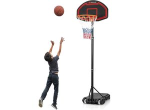 0794094566787 - Costway - Basketballständer 155-210cm höhenverstellbar rollbar Basketballkorb mit Ständer Basketballanlage