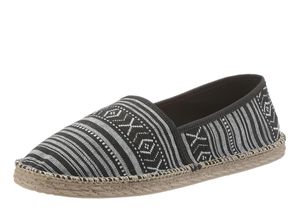 4895109655987 - Große Größen Espadrille schwarz-weiß Gr41