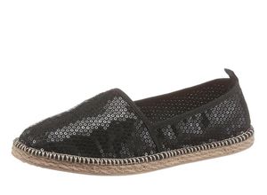 4895109679389 - Große Größen CITY WALK Espadrille schwarz Gr37