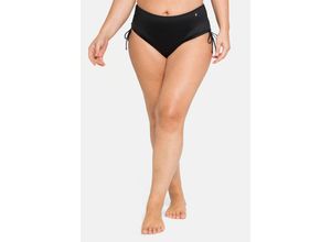 4063136147748 - Große Größen Bikinihose mit Shaping-Einsatz seitliche Raffung schwarz Gr56