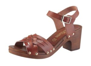 4055163527952 - Große Größen sOliver RED LABEL Riemchensandalette cognac Gr39