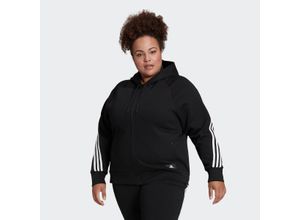 4065417229891 - adidas Sportswear Future Icons 3-Streifen Kapuzenjacke – Große Größen