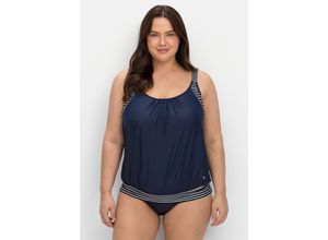 4063136736751 - Große Größen Tankini-Top in Oversized-Form mit Streifendetails marine gestreift Gr44D