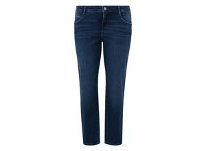 4099587085148 - Große Größen Jeans im schmalen Tapered Fit in 5-Pocket-Form dark blue Denim Gr50