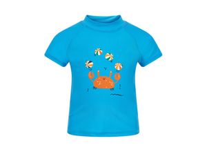 5714625577230 - Color Kids - Badeshirt FUNNY CRAB in cyan blue Gr74