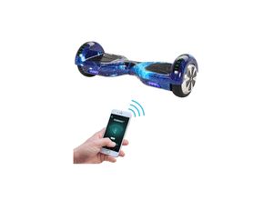 4056551086877 - W1 Hoverboard für Erwachsene und Kinder 65 Zoll Self-Balance Bluetooth App 700 Watt LEDs (Space Blue)