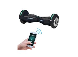 1050877474007 - W2 Hoverboard für Erwachsene und Kinder 8 Zoll Self-Balance-Funktion Bluetooth App LEDs (Schwarz Matt)