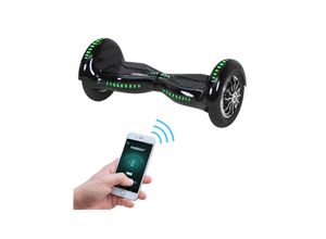 4056551033512 - W3 Hoverboard für Erwachsene und Kinder 10 Zoll Self-Balance-Scooter Bluetooth App 800 Watt (Schwarz)