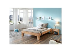 4250468557929 - Futonbett Manuela Buche massiv geölt ohne Kopfteil Größe lf 100X200 cm