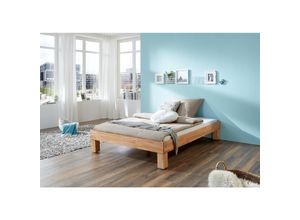 4250468571277 - - Futonbett Manuela ohne Kopfteil 120x200 Buche massiv natur geölt