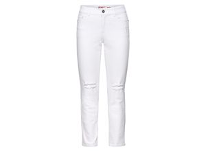 4054697832532 - Große Größen Schmale Stretch-Jeans mit Destroyed-Effekten white Denim Gr44