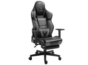 4250931569756 - Trisens - Gaming Stuhl Chair Racing Chefsessel mit Sportsitz und ergonomsichen 4D-Armlehnen Dunkelgrau   Hellgrau