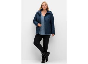 4063136933785 - Große Größen 3-in-1-Winterjacke mit Fleece-Innenjacke dunkelblau Gr44