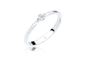 4050878488413 - Verlobungsring ELLI DIAMONDS Solitär Verlobung Diamant 003 ct 925 Silber Fingerringe Gr 52 mm 0006 carat ct P1 = bei 10-facher Vergrößerung erkennbare Einschlüsse Silber 925 (Sterlingsilber) 25 mm weiß (weiß weiß) Damen Verlobungsringe