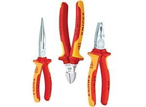 4003773012412 - Flachzange + Seitenschn KNIPEX Elektro-Paket 3-teilig Kombi-Flachzange + Seitenschn 00 20 12 4003773012412