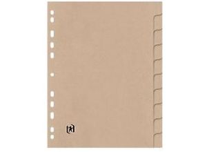 3045050209505 - OXFORD Register 1 bis 10 DIN A4 Beige 10-teilig Pappkarton Touareg