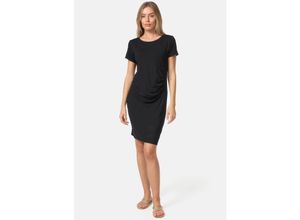 4262429950908 - PM SELECTED Damen Modisches Longshirt Shirtkleid mit seitlicher Raffung in Einheitsgröße PM41