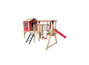 4058166256072 - Spielpark inkl Schaukel und Rutsche wunderland - 555 x 340 cm Ausstattung inkl Schaukel Spielpark Klettergerüst Kletterwand Sandkasten - Home Deluxe