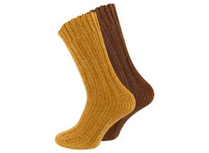 4255664208316 - Cotton Prime® 4 Paar Woll-Stricksocken mit ALPAKA Unisex Alpakasocken