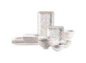 9001794669726 - Porzellan Geschirr Nantes Snacking Set 16 teilig MÃSER - B-Ware sehr gut