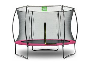 8719743250307 - Exit Toys Trampolin Silhouette 244 cm + Sicherheitsnetz rosa